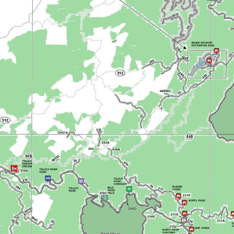 Cherokee National Forest South Map by Panhandler | Avenza Maps