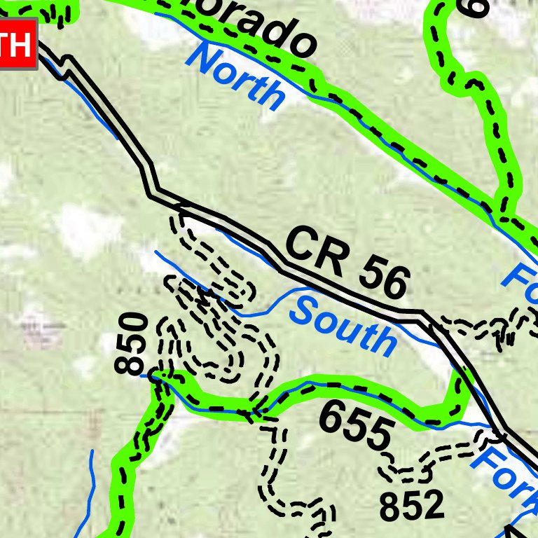 Bailey Area Hiking Trails Map by Park County Recreation & Resource ...