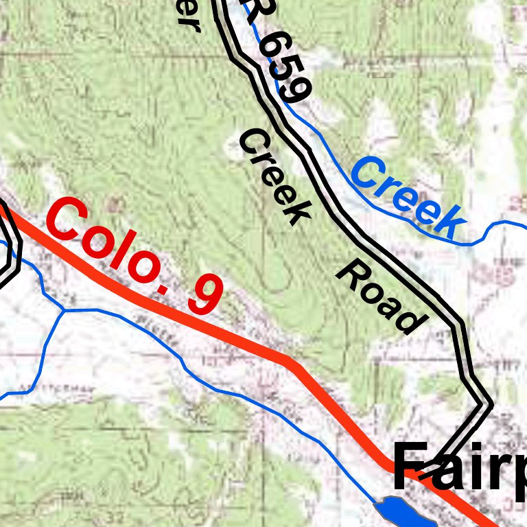 Fairplay Area Mountain Bike Trails Map by Park County Recreation ...