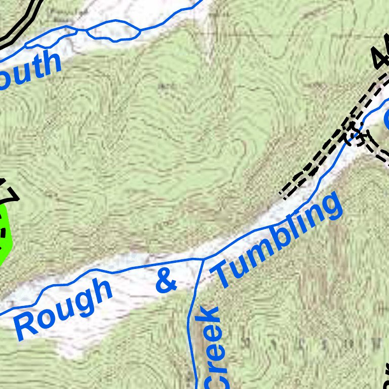 Rich Creek Area Hiking Trails Map by Park County Recreation & Resource ...