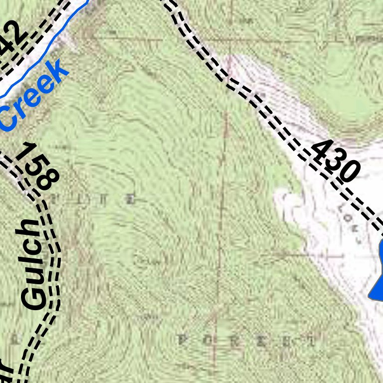Rich Creek Area Hiking Trails Map by Park County Recreation & Resource ...