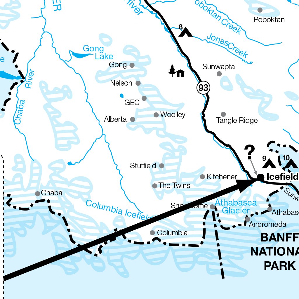 Jasper National Park - Points of Interest Map by Parks Canada | Avenza Maps