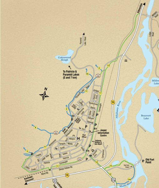 Jasper National Park - Town of Jasper Map by Parks Canada | Avenza Maps
