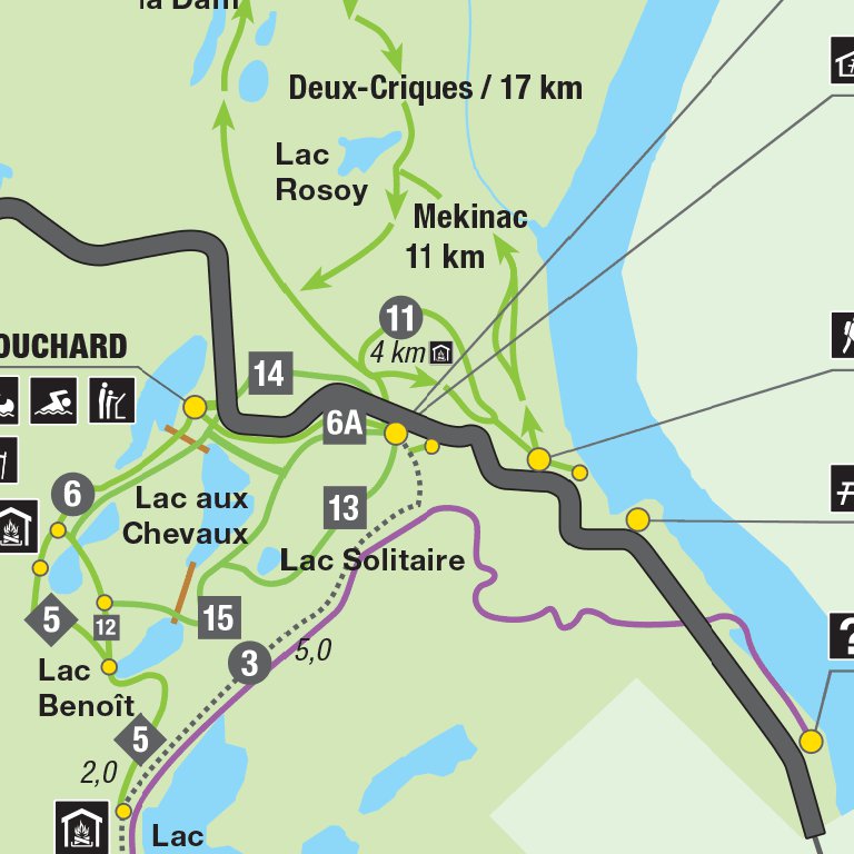 La Mauricie National Park - Full Park Map by Parks Canada | Avenza Maps