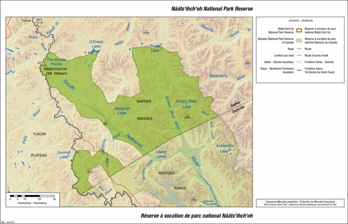 Naats'ihch'oh National Park - Overview Map by Parks Canada | Avenza Maps