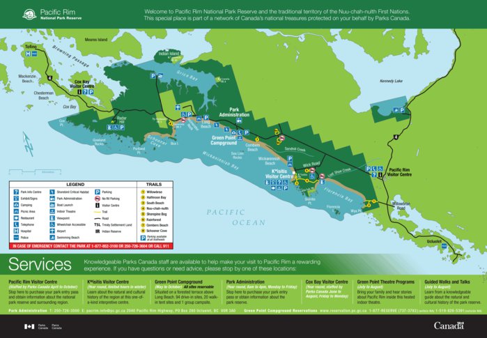 Pacific Rim National Park - Full Park Map by Parks Canada | Avenza Maps