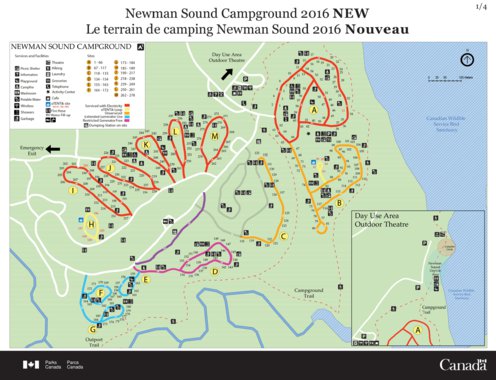 Terra Nova National Park - Newman Sound Campground Map by Parks Canada ...