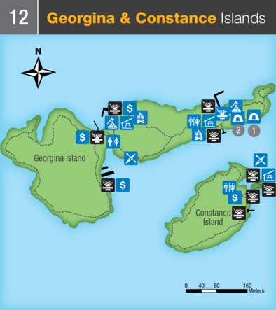Thousand Islands National Park - Georgina & Constance Islands Map by ...