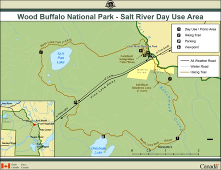 Wood Buffalo National Park Map by Parks Canada | Avenza Maps