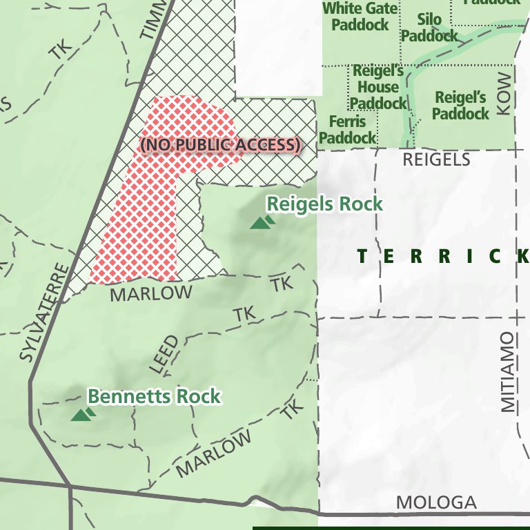 Terrick Terrick National Park Visitor Guide Map by Parks Victoria ...
