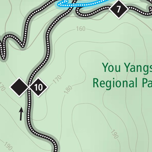You Yangs Regional Park - Stockyards Mountain Bike Area Map by Parks ...