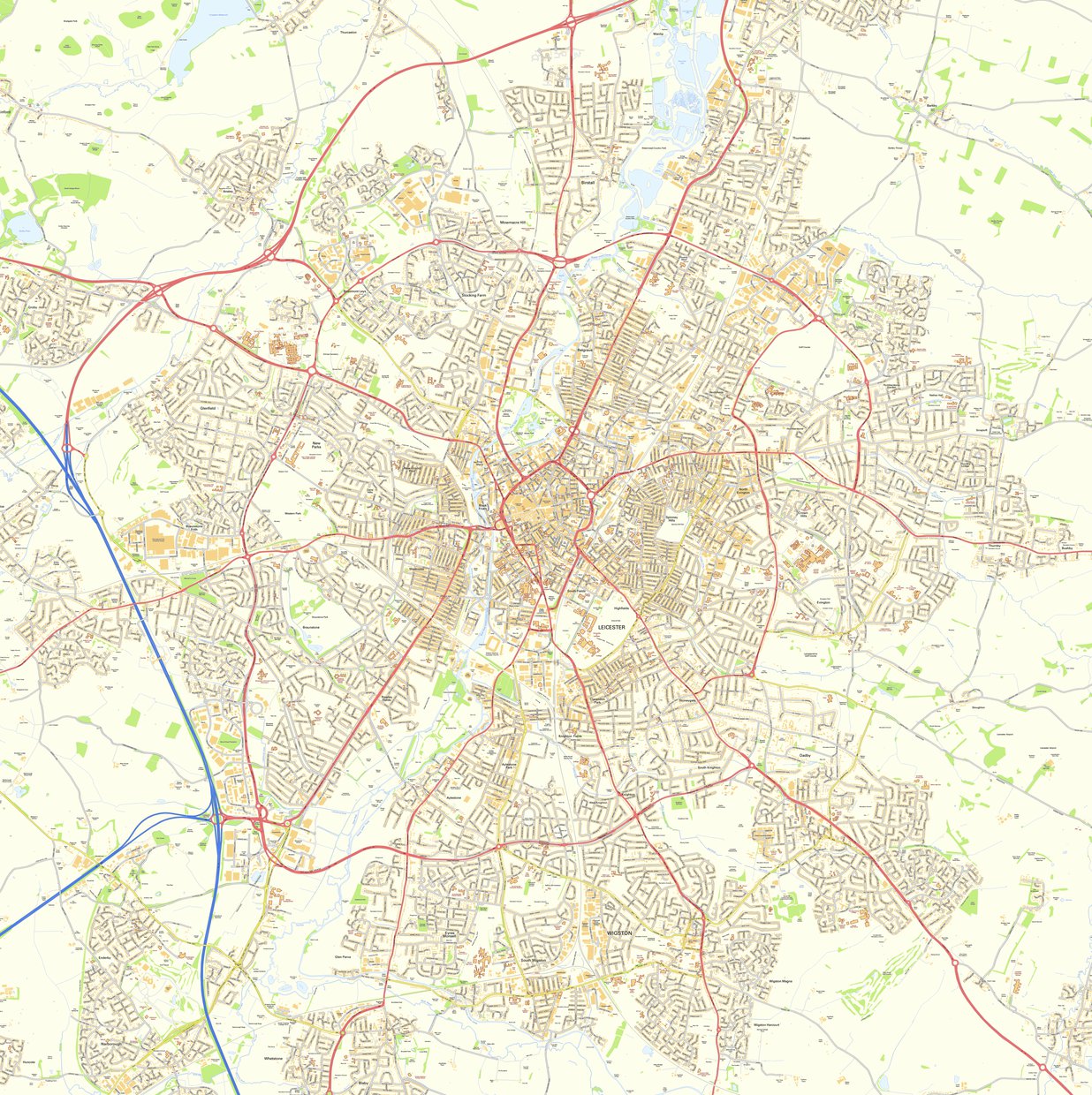 Leicester Street Map by Paul Johnson - Offline Maps | Avenza Maps