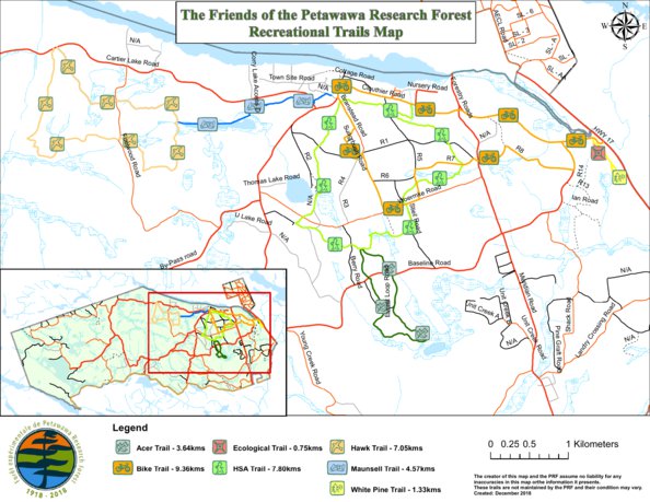 PRF Trails Map by Petawawa Research Forest | Avenza Maps
