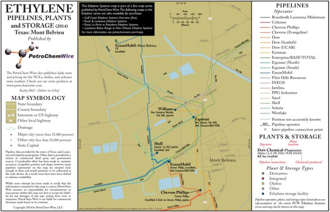 E3 Mont Belvieu Ethylene Systems Map by PetroChem Wire | Avenza Maps