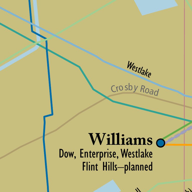 E3 Mont Belvieu Ethylene Systems Map by PetroChem Wire | Avenza Maps