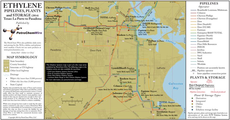 E4 La Porte to Pasadena Ethylene Systems Map by PetroChem Wire | Avenza ...