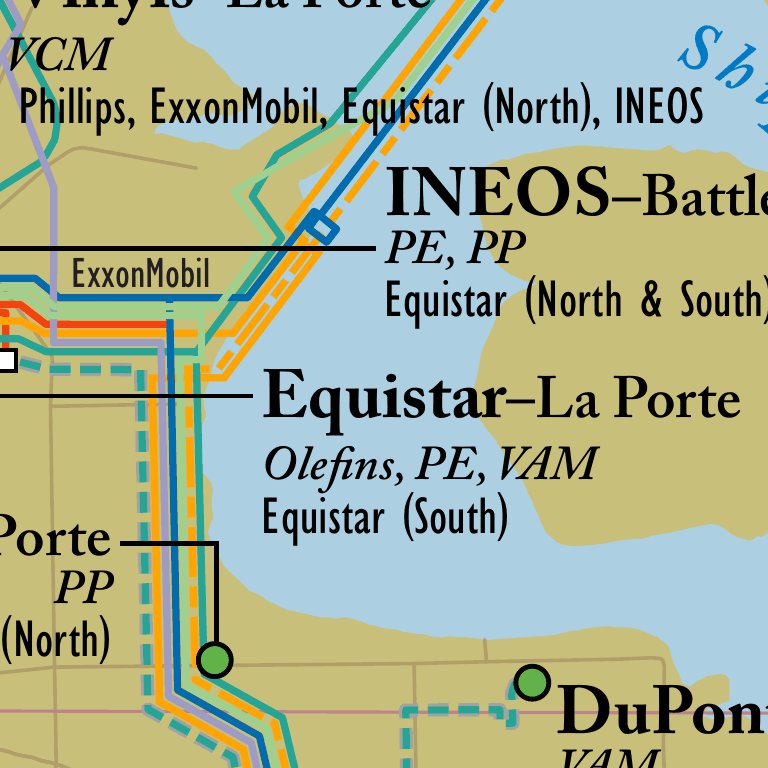 E4 La Porte to Pasadena Ethylene Systems Map by PetroChem Wire | Avenza ...