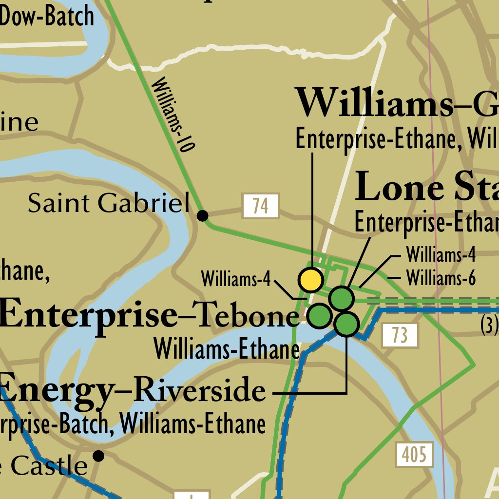 T2 Baton Rouge to New Orleans Ethane Systems Map by PetroChem Wire ...