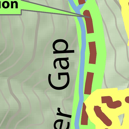 Spencer Gap reroute zoomed revised dec15 Map by Pisgah Geographic ...