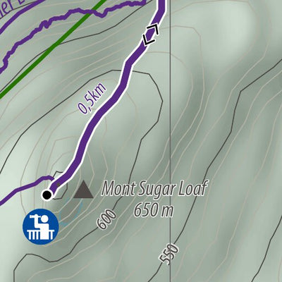 Prêt-à-Partir | Mont Sugar Loaf Map by Rando Quebec | Avenza Maps