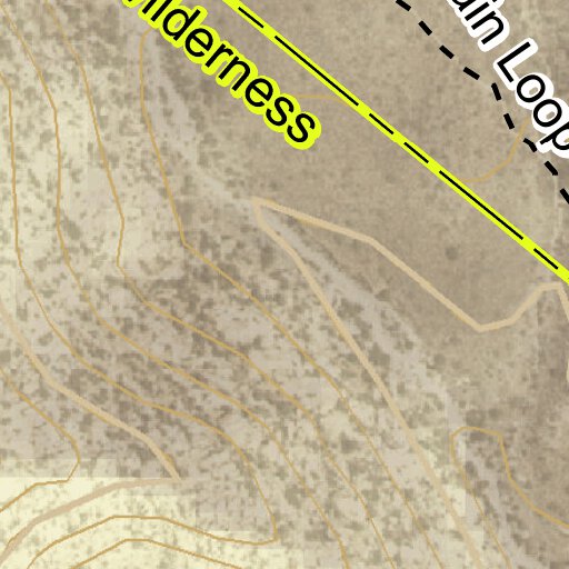 Keystone Thrust Trail Map by Red Rock Canyon National Conservation Area ...