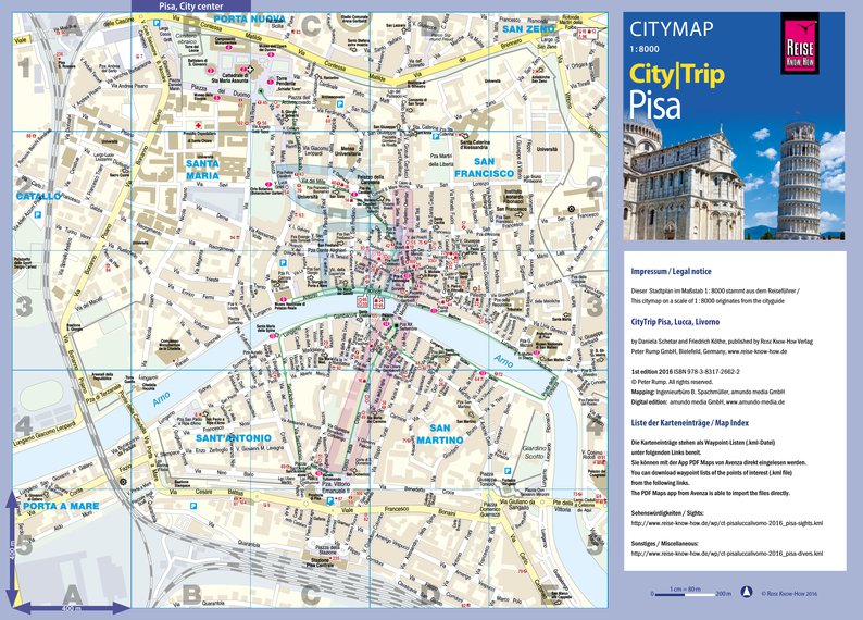 Citymap Pisa Map by Reise Know-How Verlag Peter Rump GmbH | Avenza Maps