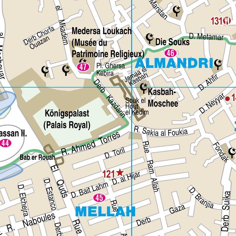 Citymap Tétouan Map by Reise Know-How Verlag Peter Rump GmbH | Avenza Maps