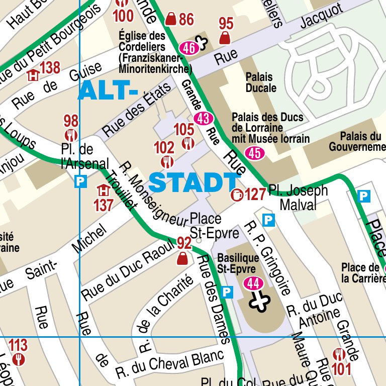 Citymap2 Nancy 2023 Map by Reise Know-How Verlag Peter Rump GmbH ...
