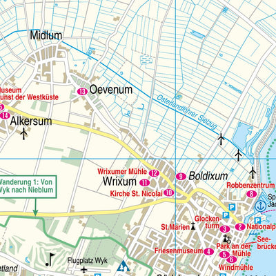 Islandmap Föhr and Amrum 2016 Map by Reise Know-How Verlag Peter Rump ...