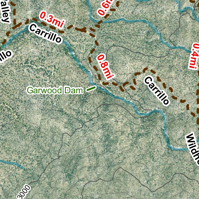 Saguaro National Park Cactus Forest With Imagery Map by Saguaro ...