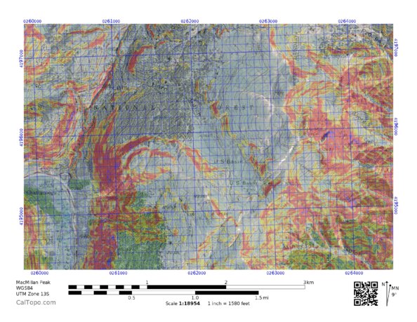 MacMillan Peak Map by Silverton Avalanche School | Avenza Maps