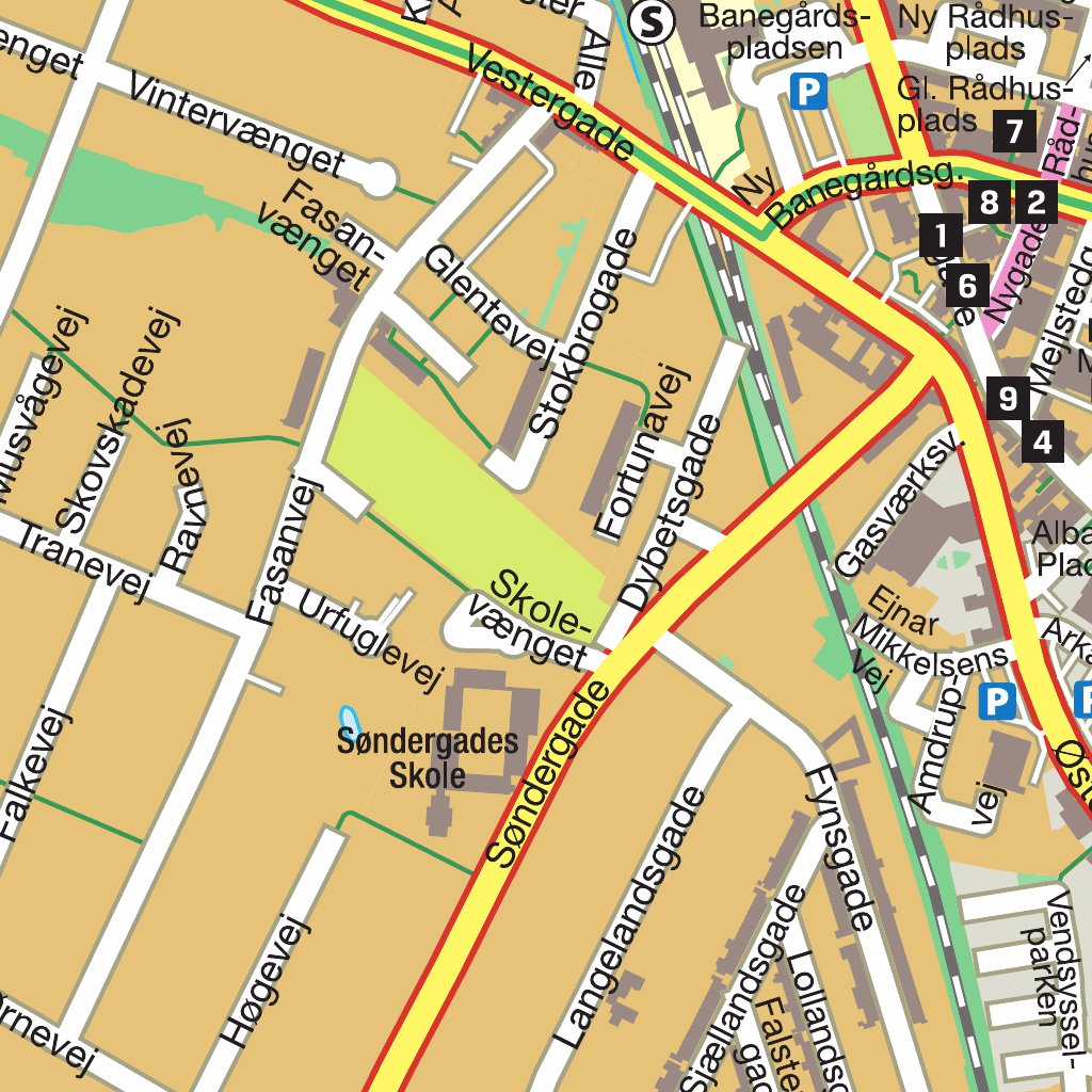 Brønderslev - Bykort Map by SKYdesign | Avenza Maps