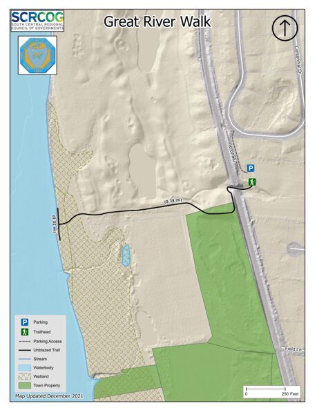Great River Walk - Milford, CT Map by South Central Regional Council of ...