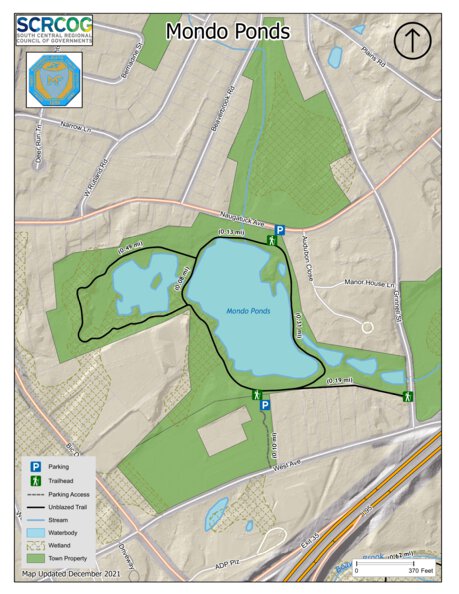 Mondo Ponds - Milford, CT Map by South Central Regional Council of ...