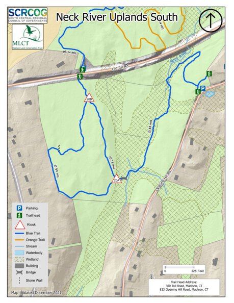 Neck River Uplands South - Madison, CT Map by South Central Regional ...