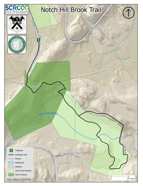 Notch Hill Brook Trail - North Branford, CT Map by South Central ...