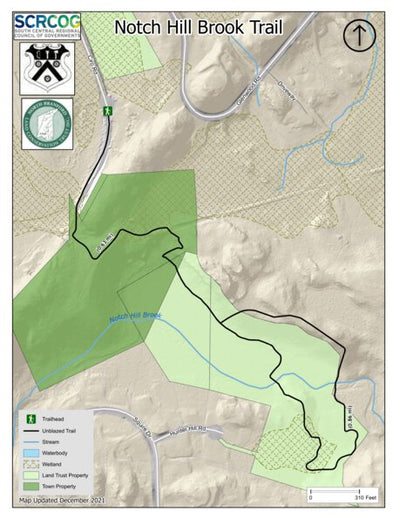 Notch Hill Brook Trail - North Branford, CT Map by South Central ...