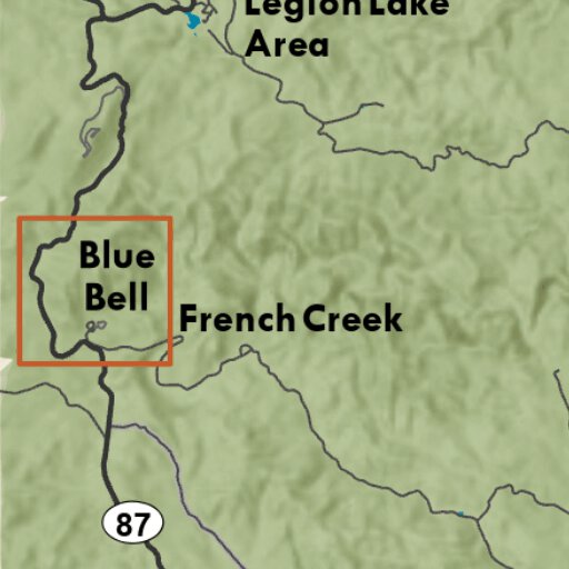 Custer State Park - Blue Bell Campground Map by South Dakota Game, Fish ...