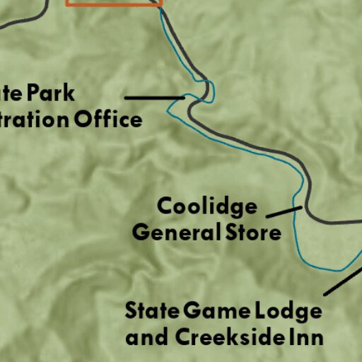 Custer State Park - Grace Coolidge Campground Map by South Dakota Game ...