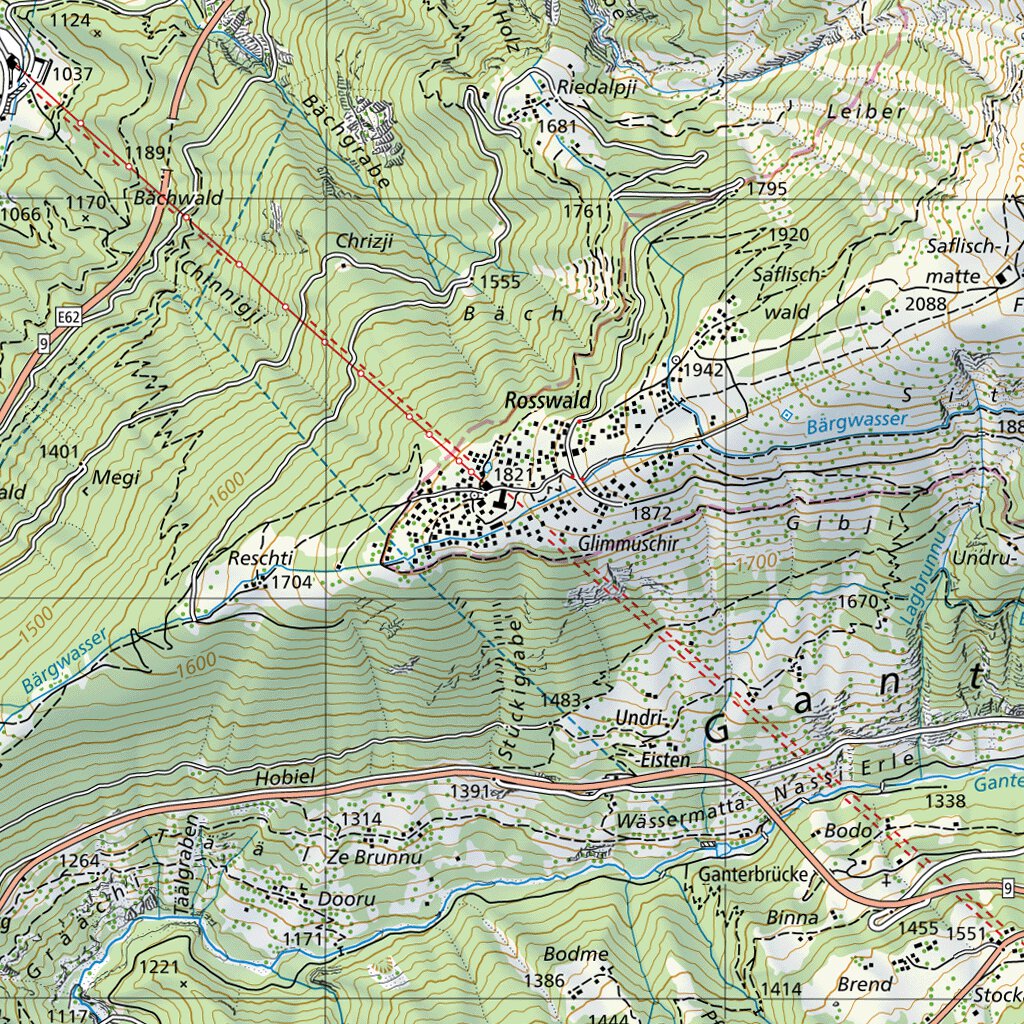 Grono, 1:25,000 Map by SwissTopo | Avenza Maps