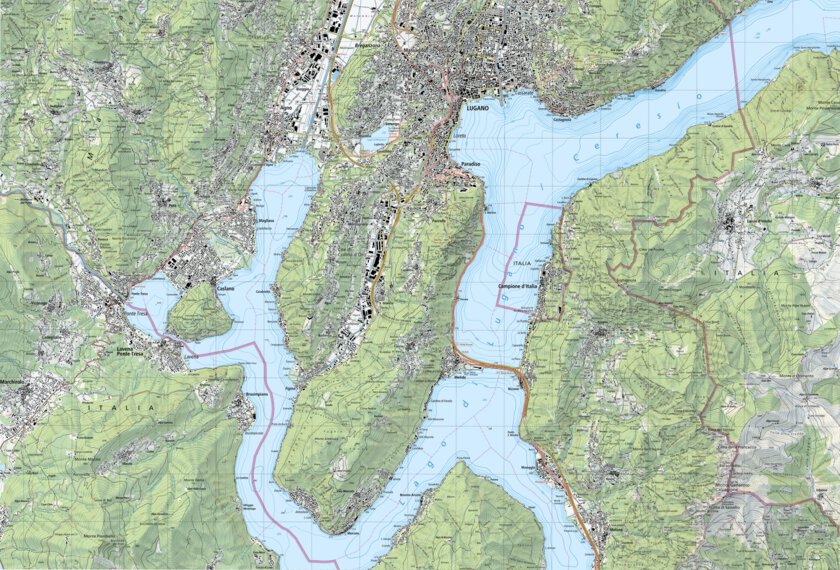 Luino, 1:25,000 Map by SwissTopo | Avenza Maps