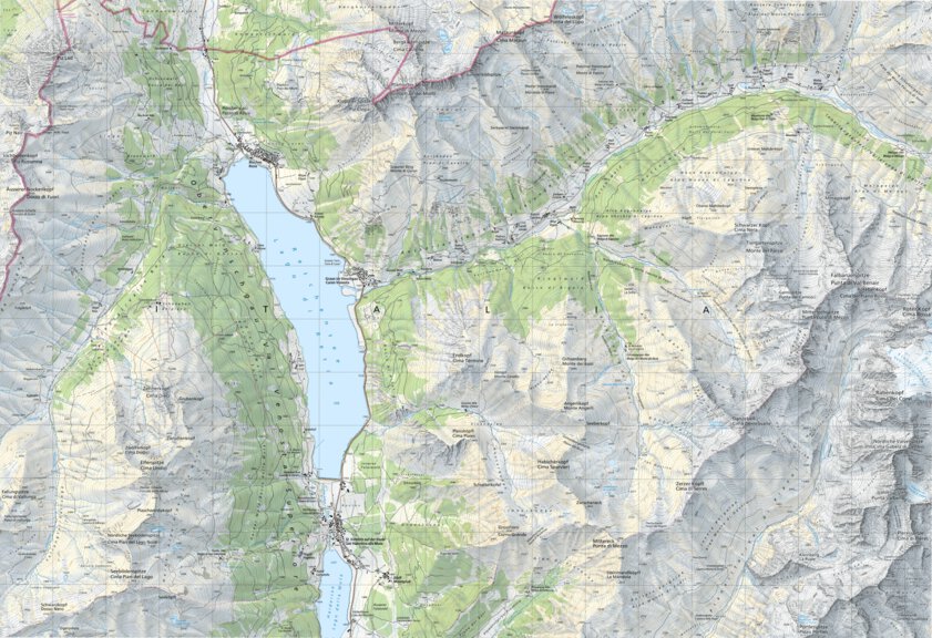 Zermatt Süd, 1:25,000 Map by SwissTopo | Avenza Maps