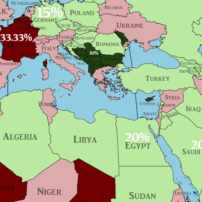 2012 Global Tax Rates Map by Three Scale Strategy | Avenza Maps