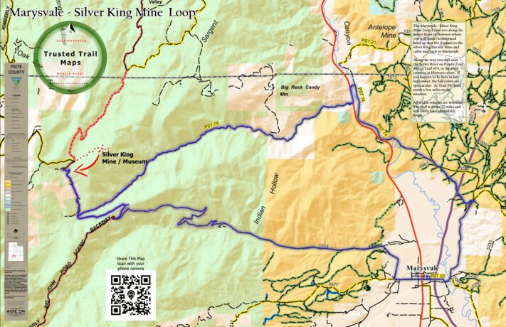 Marysvale Utah - Silver King Mine Map by Trusted Trail Maps Inc ...