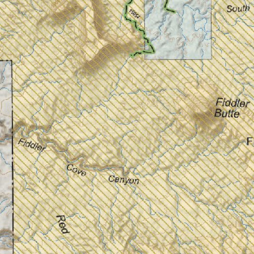 Poison Spring to Big Ridge - North Lake Powell Utah Map by Trusted ...
