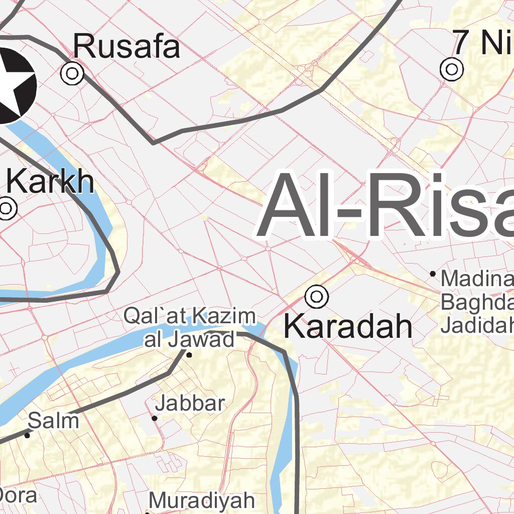 Baghdad Map by UN OCHA Regional office for the Syria Crisis | Avenza Maps