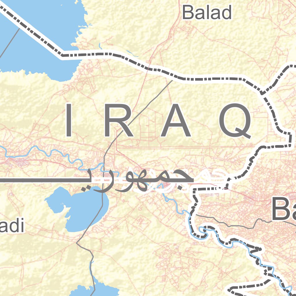 iraq Map by UN OCHA Regional office for the Syria Crisis | Avenza Maps