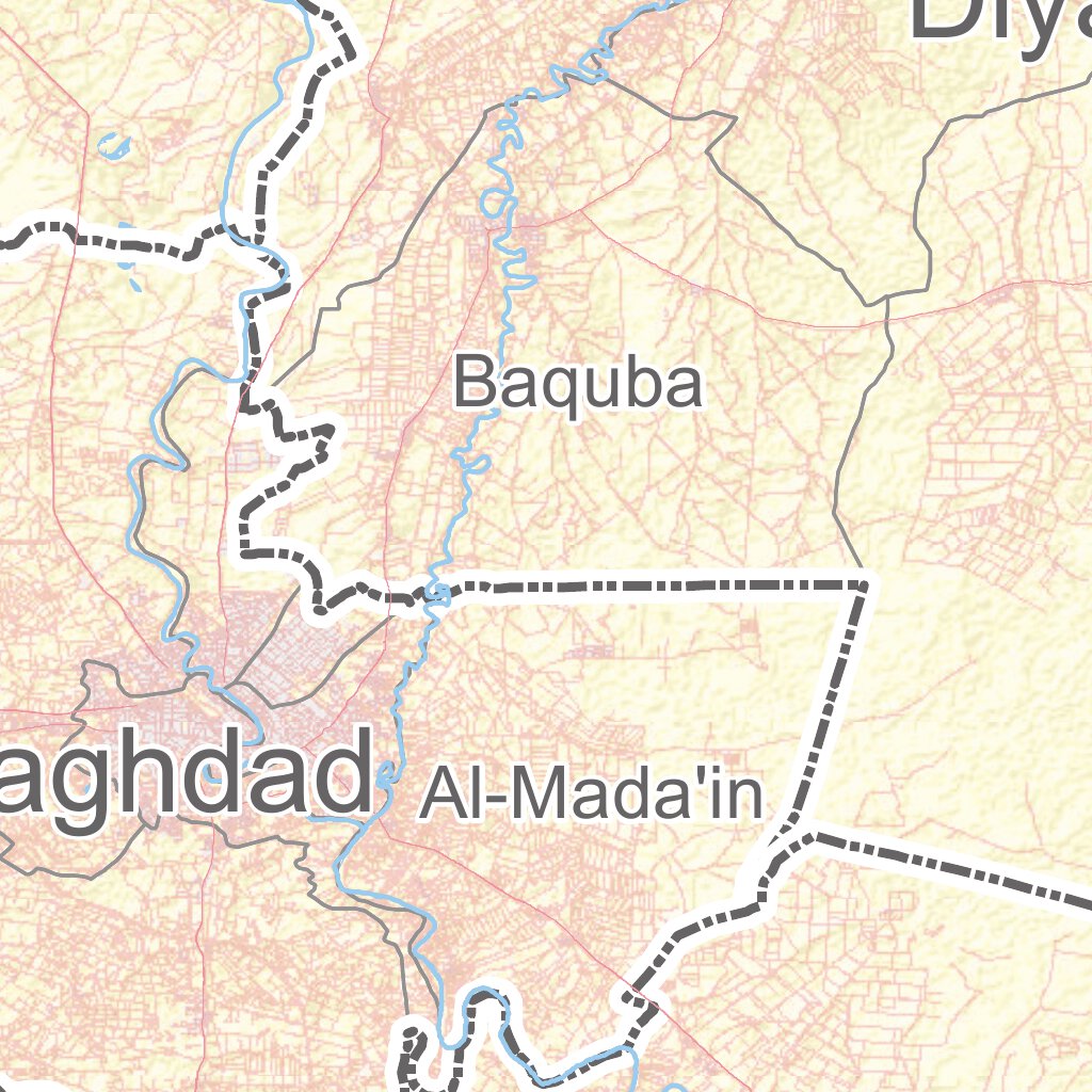iraq Map by UN OCHA Regional office for the Syria Crisis | Avenza Maps