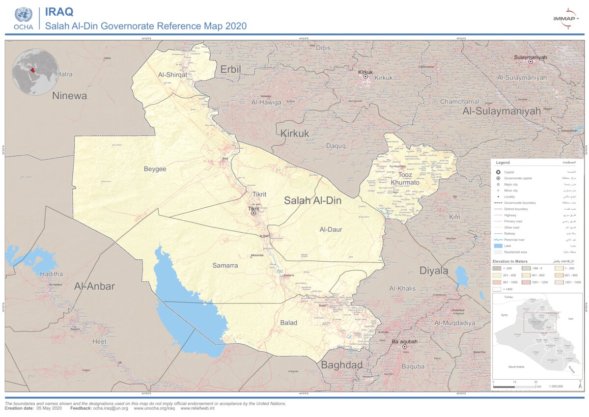 Salah_al-din Map by UN OCHA Regional office for the Syria Crisis ...