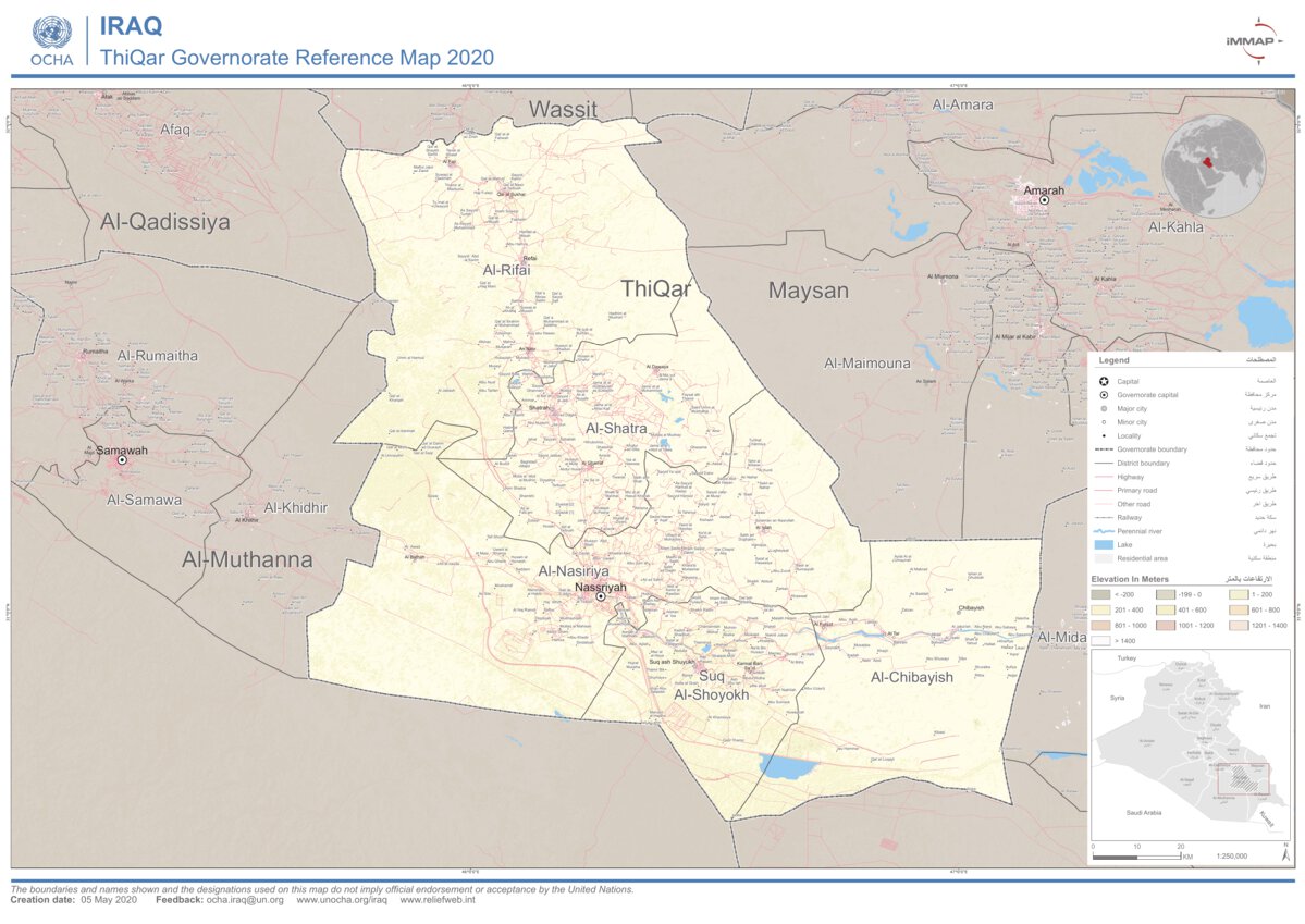 thi_qar Map by UN OCHA Regional office for the Syria Crisis | Avenza Maps